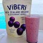 Healthy snack with blackcurrant sachets