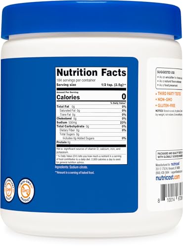 Healthy sodium citrate supplement options