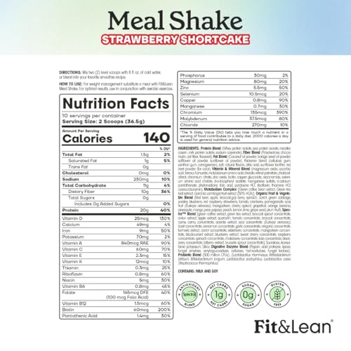 healthy strawberry shortcake protein drink