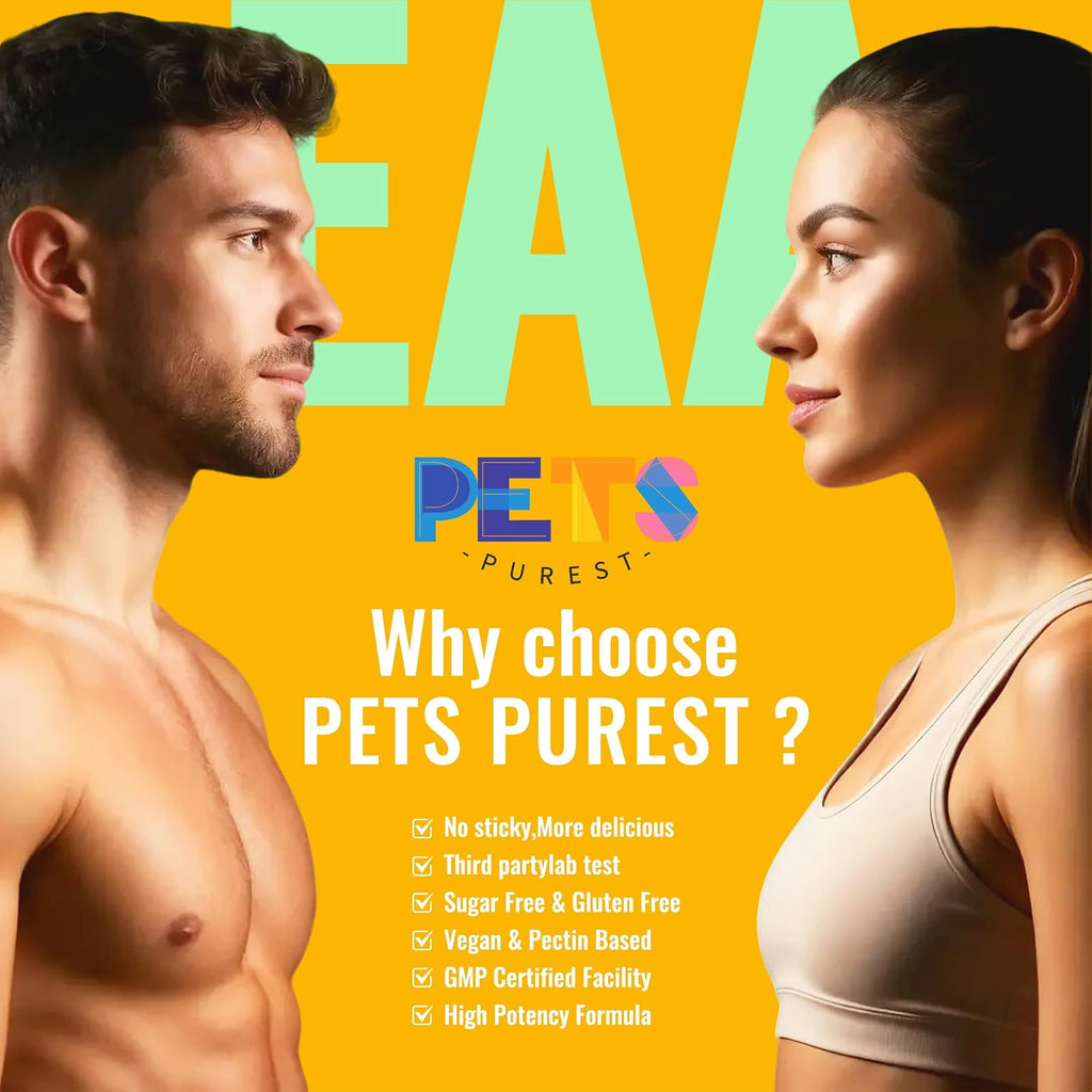 Healthy treat EAA gummies for pets