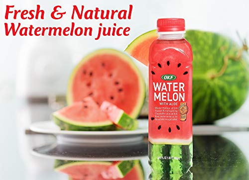 healthy watermelon drink with aloe