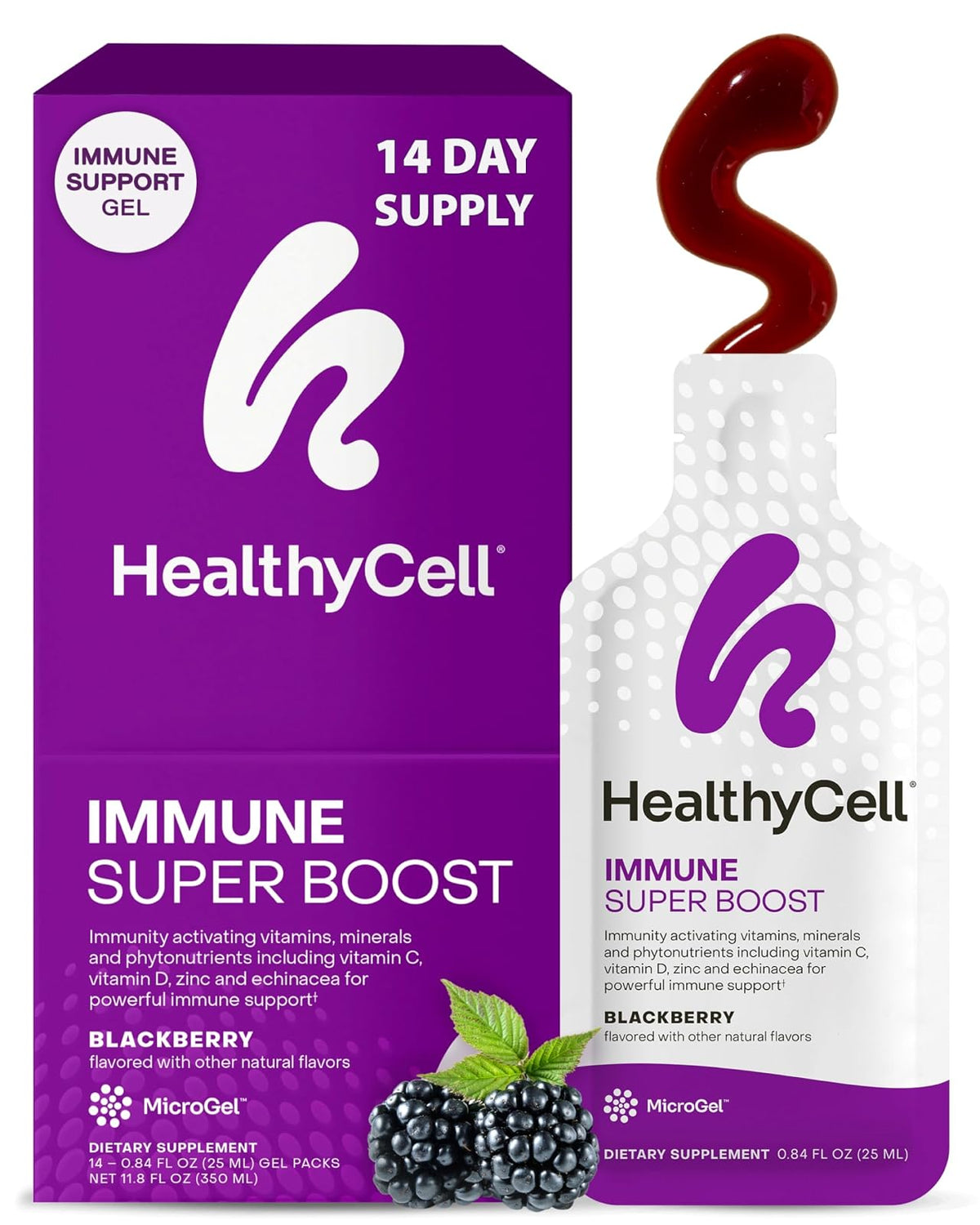HealthyCell Immune Super Boost gel packs