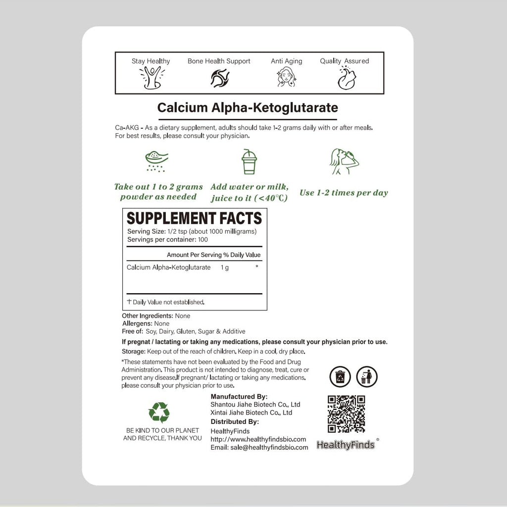 HealthyFinds calcium alpha-ketoglutarate benefits