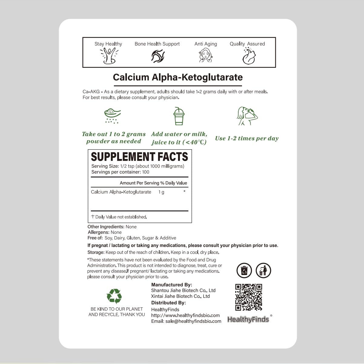 HealthyFinds calcium alpha-ketoglutarate benefits