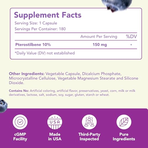 HealthyWayRx Pterostilbene 150 mg capsules