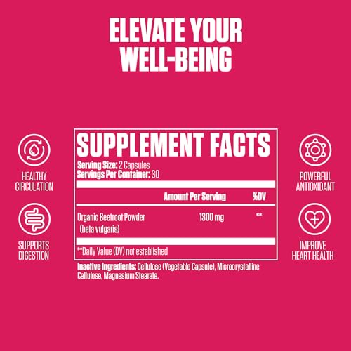 heart and liver support beetroot capsules