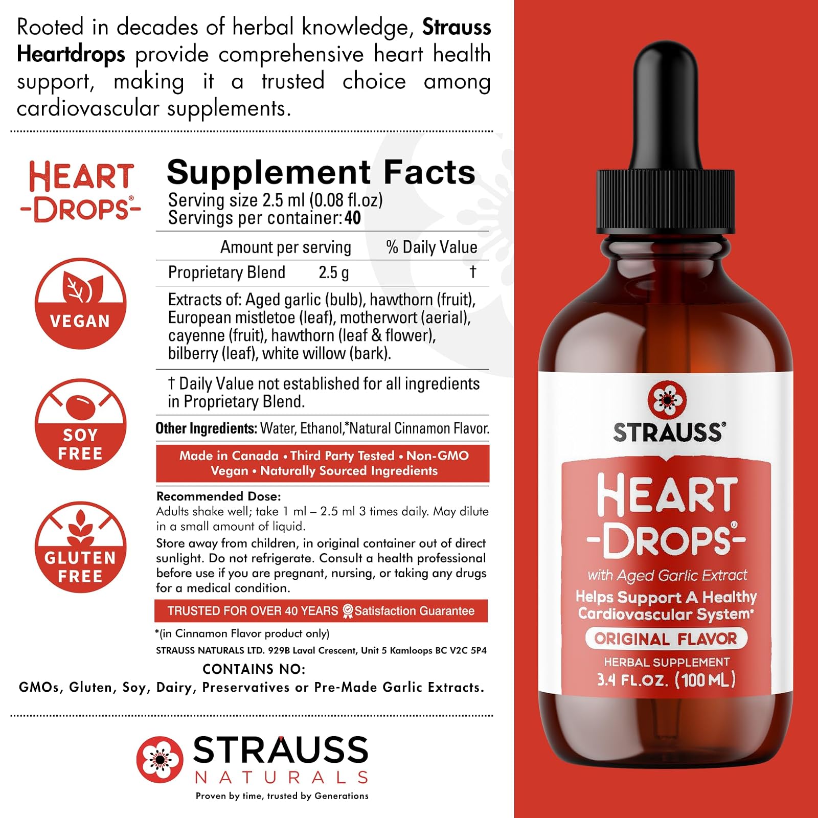 Heart drops with aged garlic benefits
