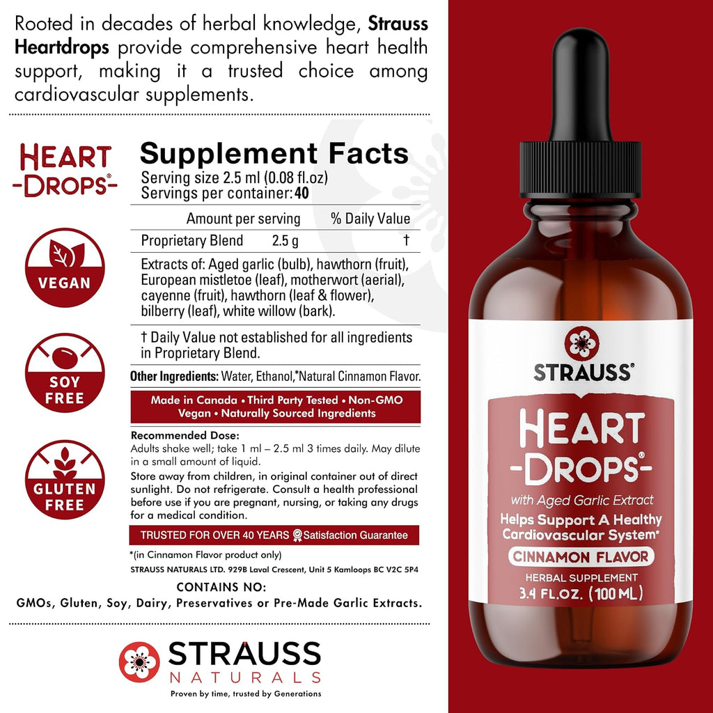 Heart drops with aged garlic extract