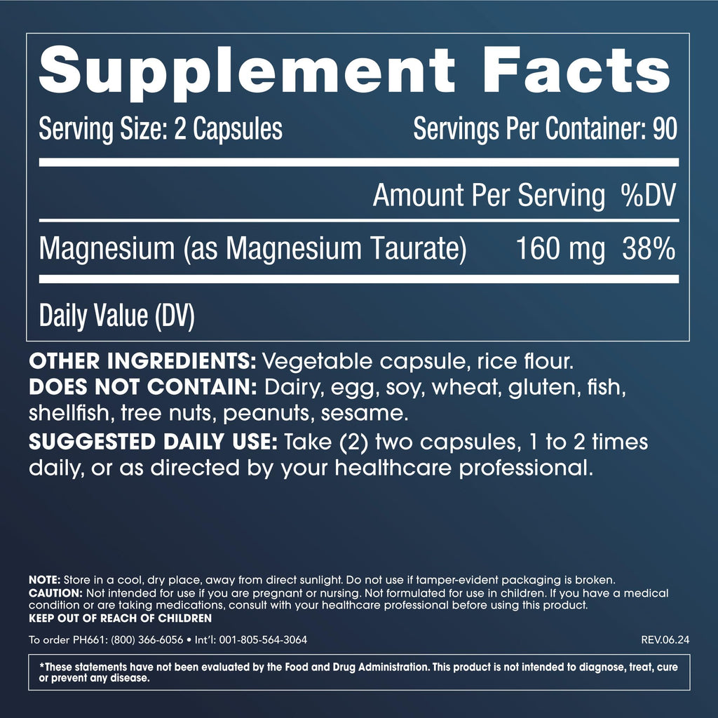 Heart health benefits of magnesium capsules