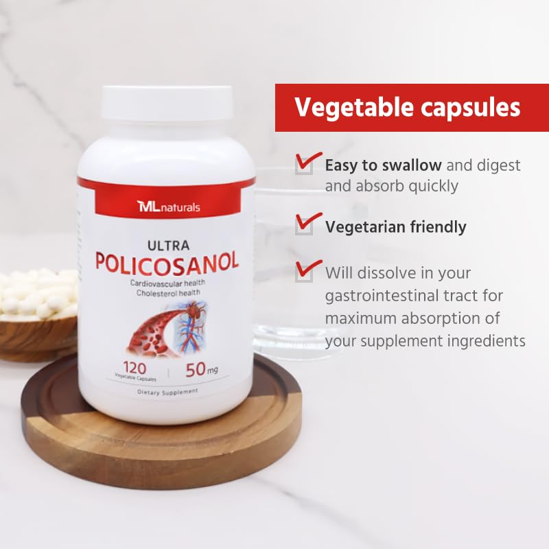 Heart health benefits of Policosanol