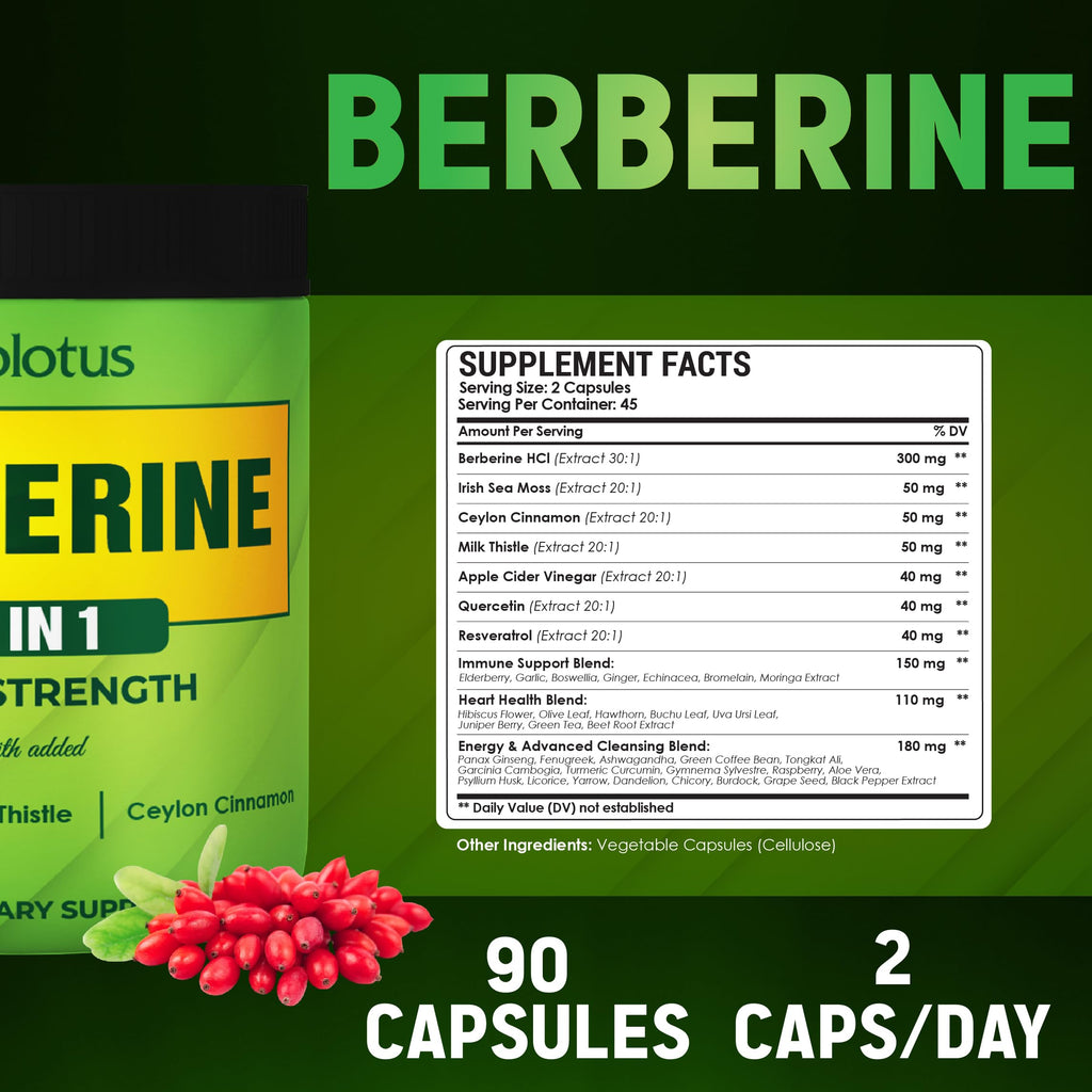 Heart health cinnamon berberine formula