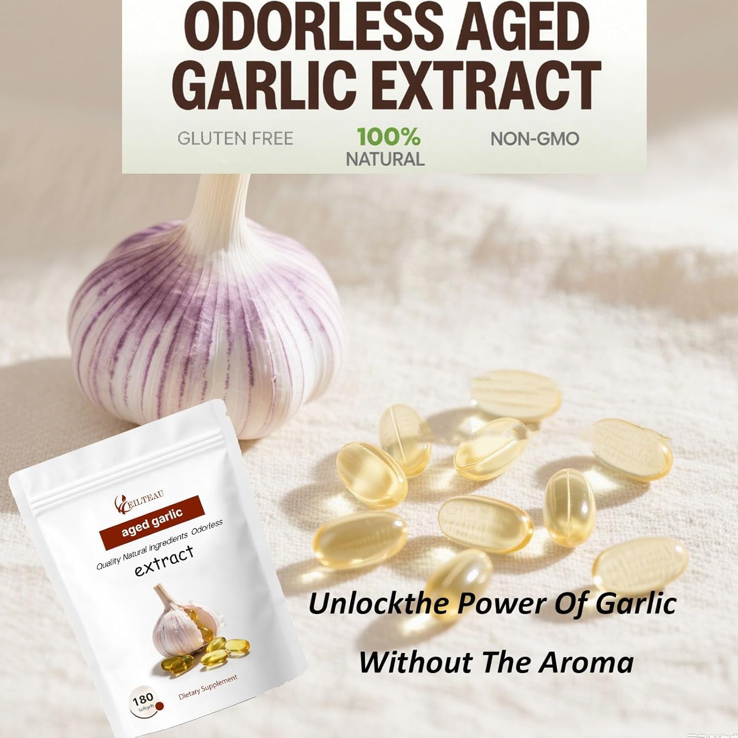 heart health garlic extract capsules