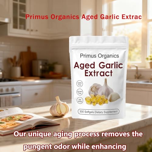 heart health garlic extract softgels