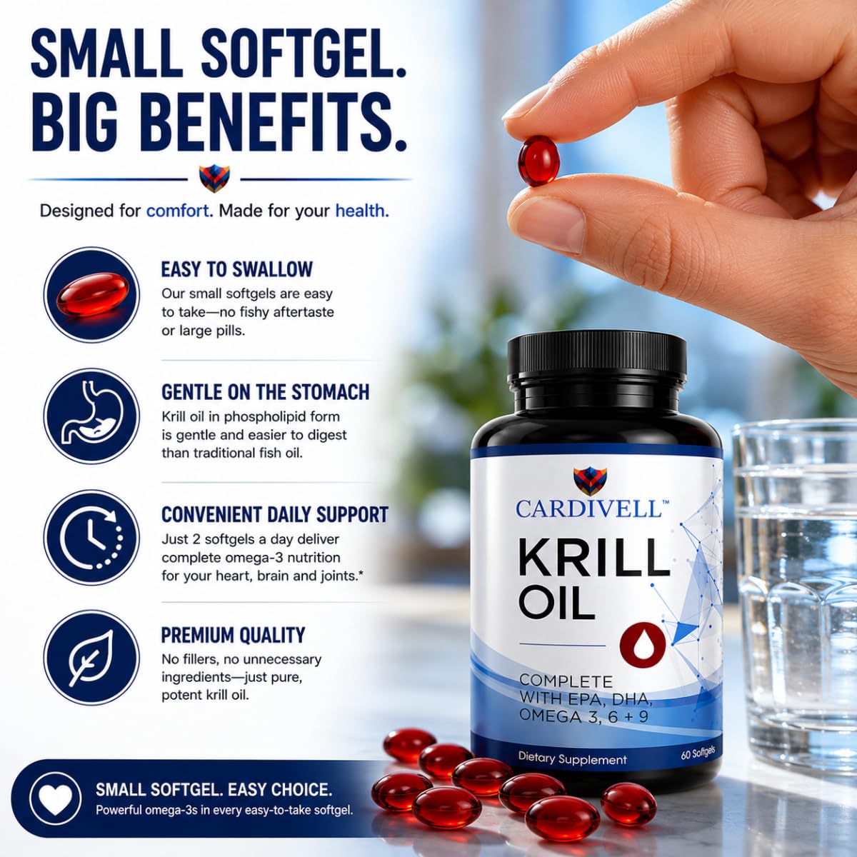 heart health krill oil supplement
