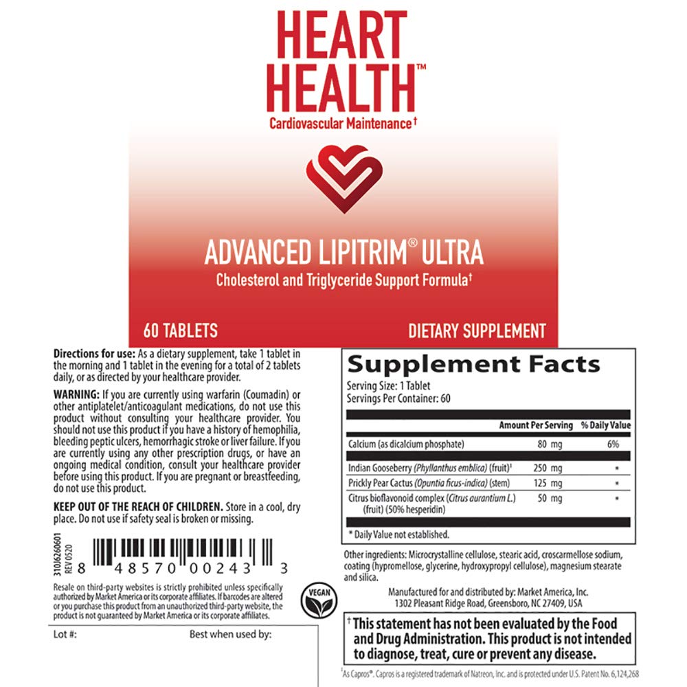 Heart Health LipiTrim Ultra for cardiovascular support