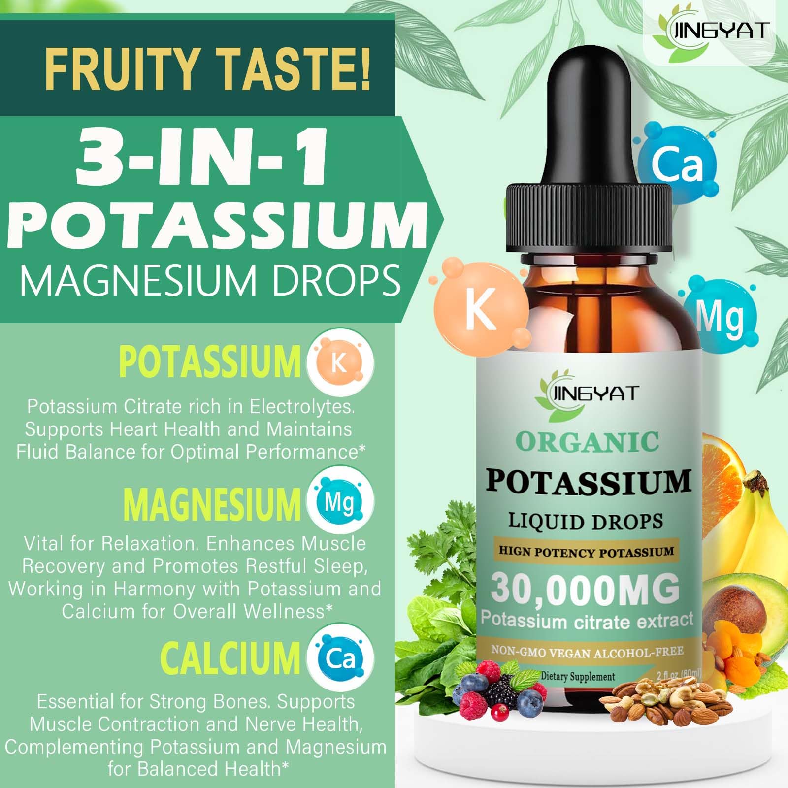 heart health potassium citrate drops