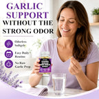 Heart health supplement with garlic