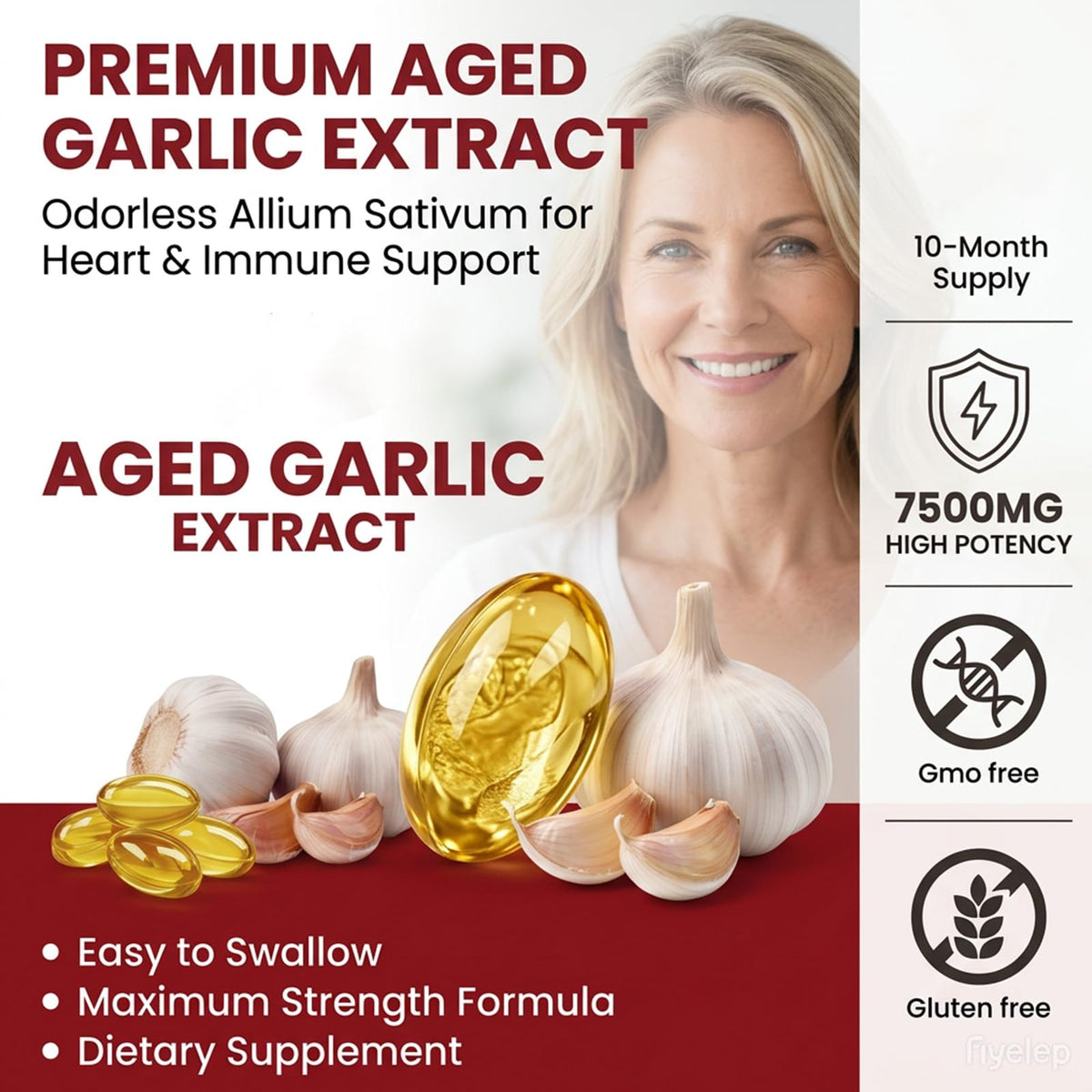 Heart health support aged garlic