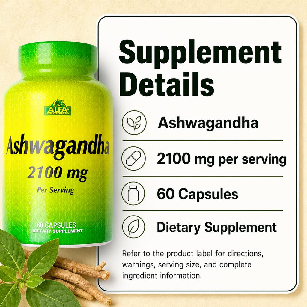 heart health support Ashwagandha supplement