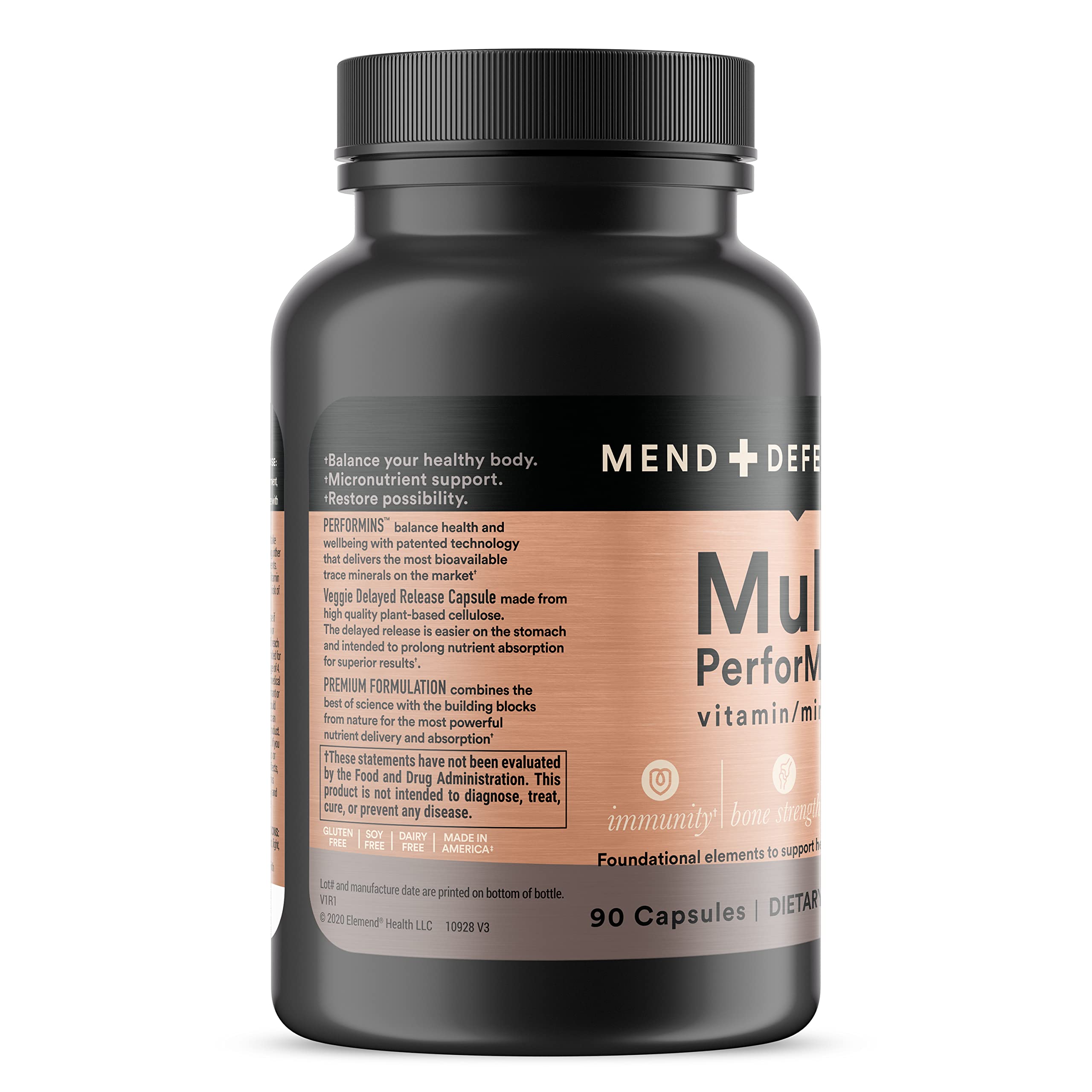 heart health support blended vitamin & mineral supplements