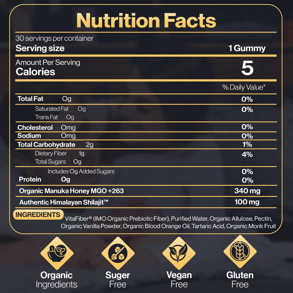 heart health support shilajit gummies