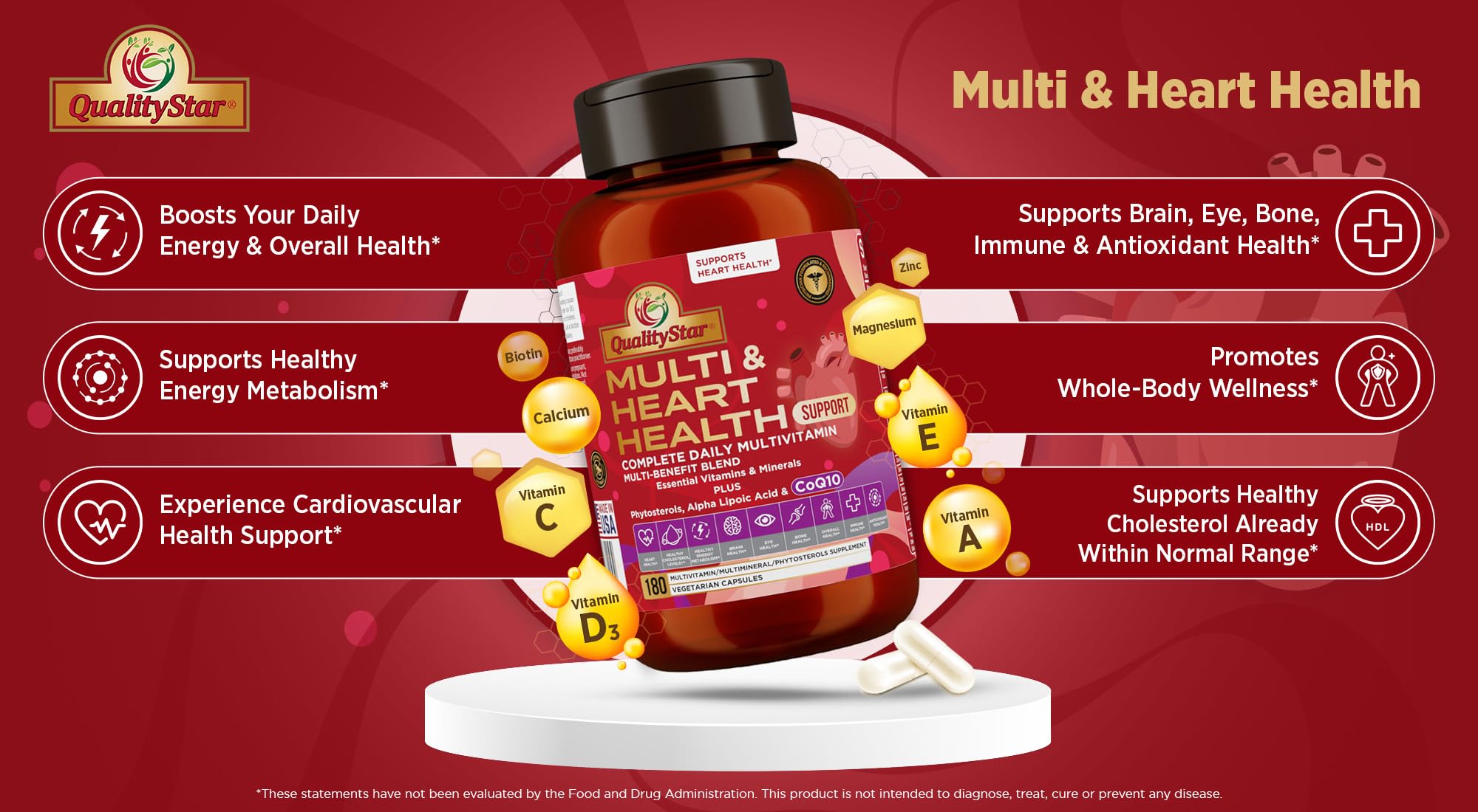 heart health support with blended supplements