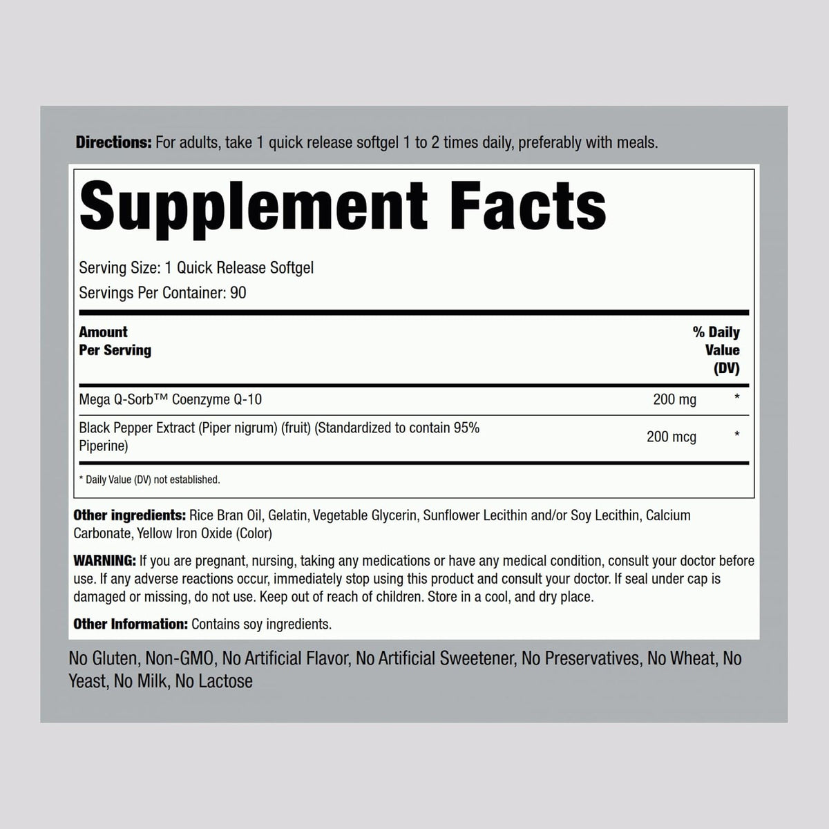 Heart health support with CoQ10
