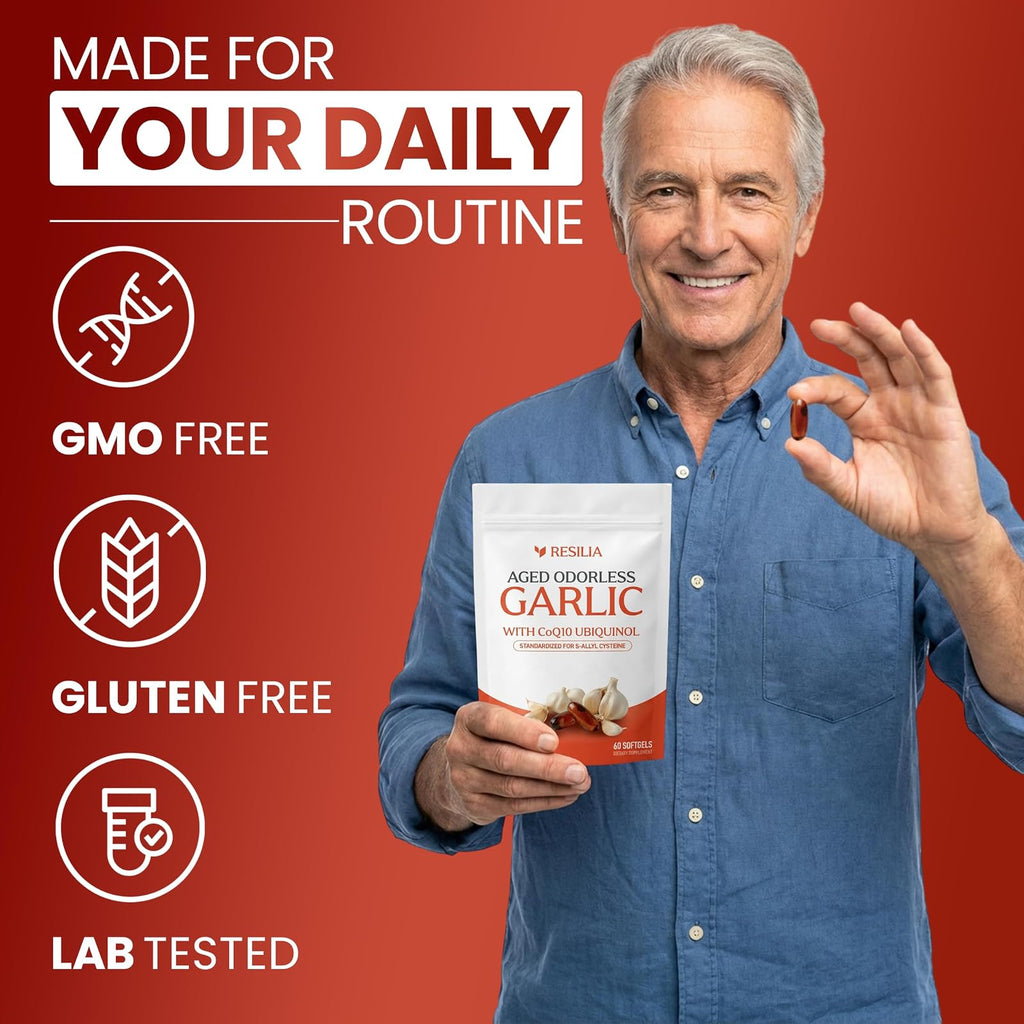 heart health support with garlic extract