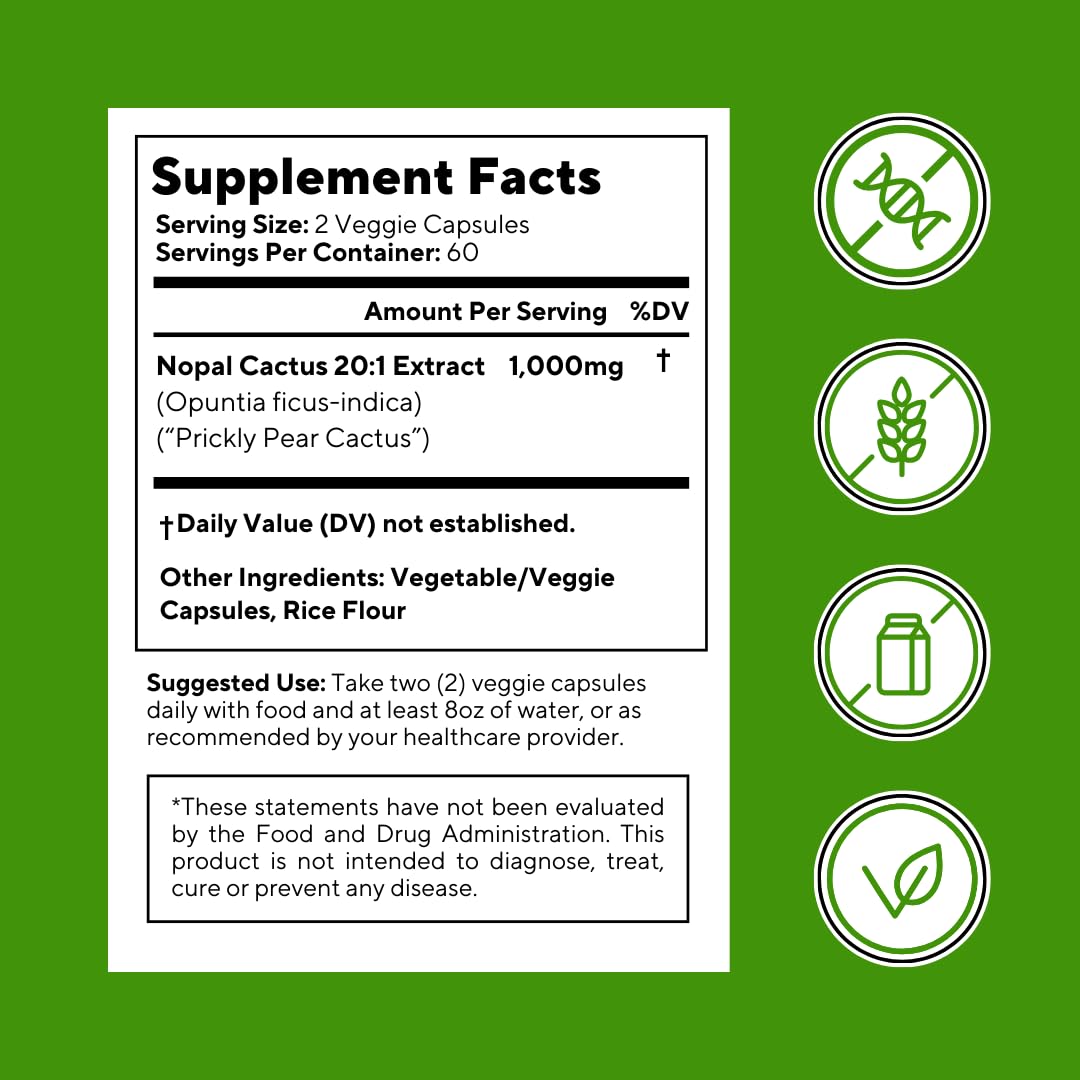 Heart health support with Nopal cactus
