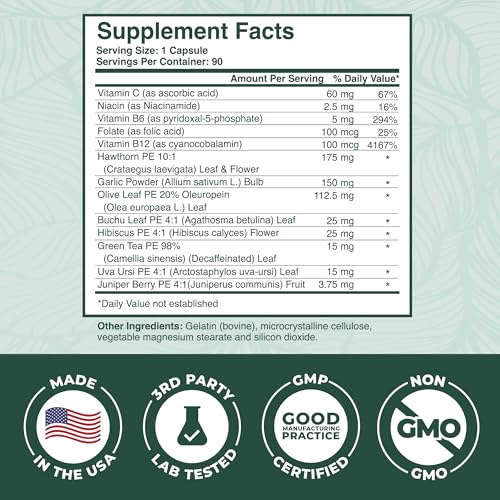 Heart health vitamins with hawthorn