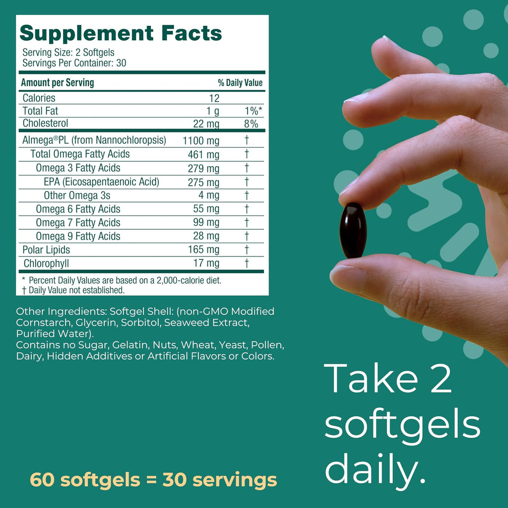 Heart-healthy omega 3 softgels