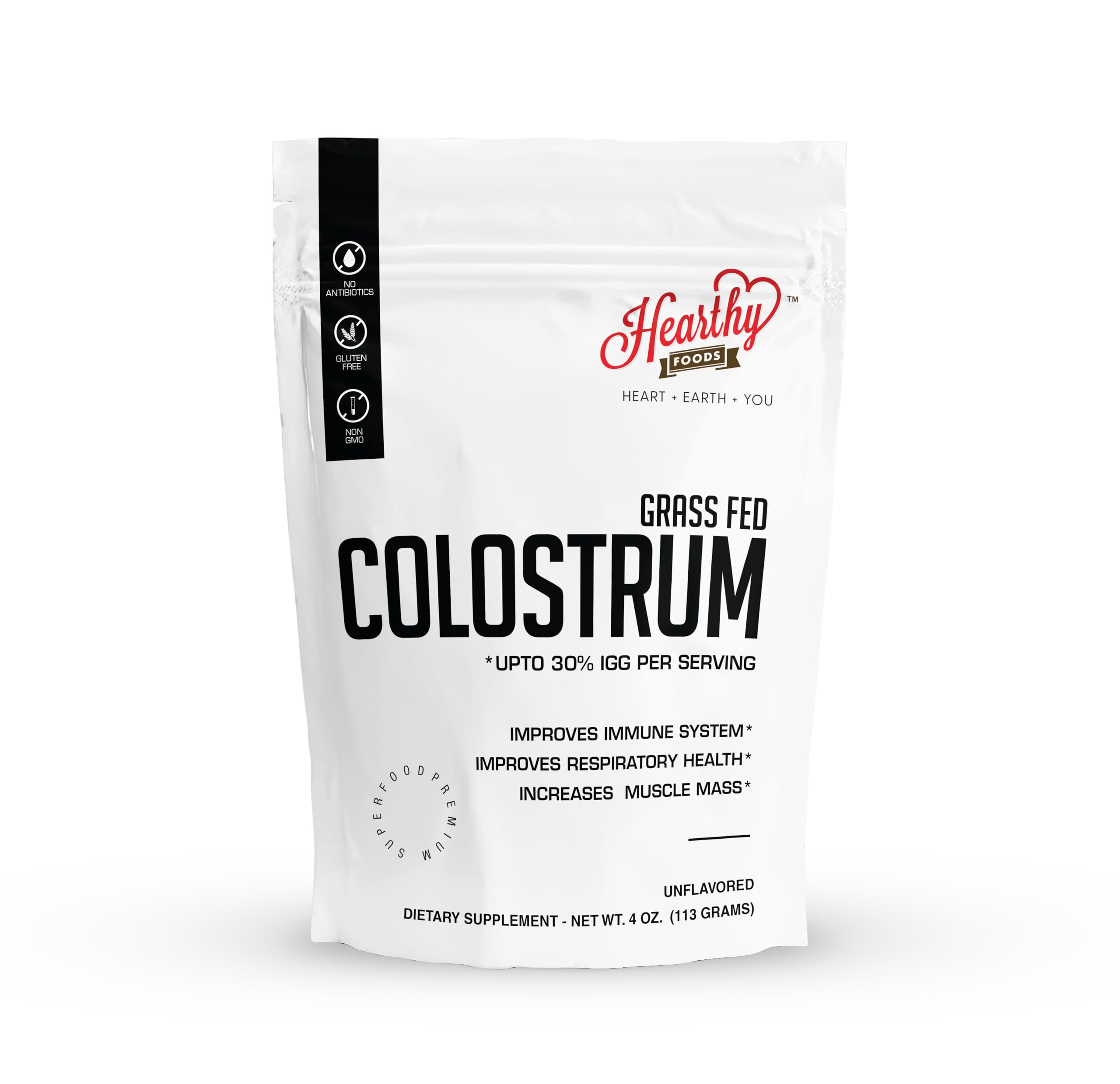 HEARTHY FOODS colostrum powder for gut health