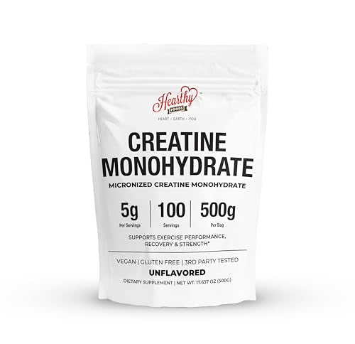 HEARTHY FOODS creatine monohydrate supplement