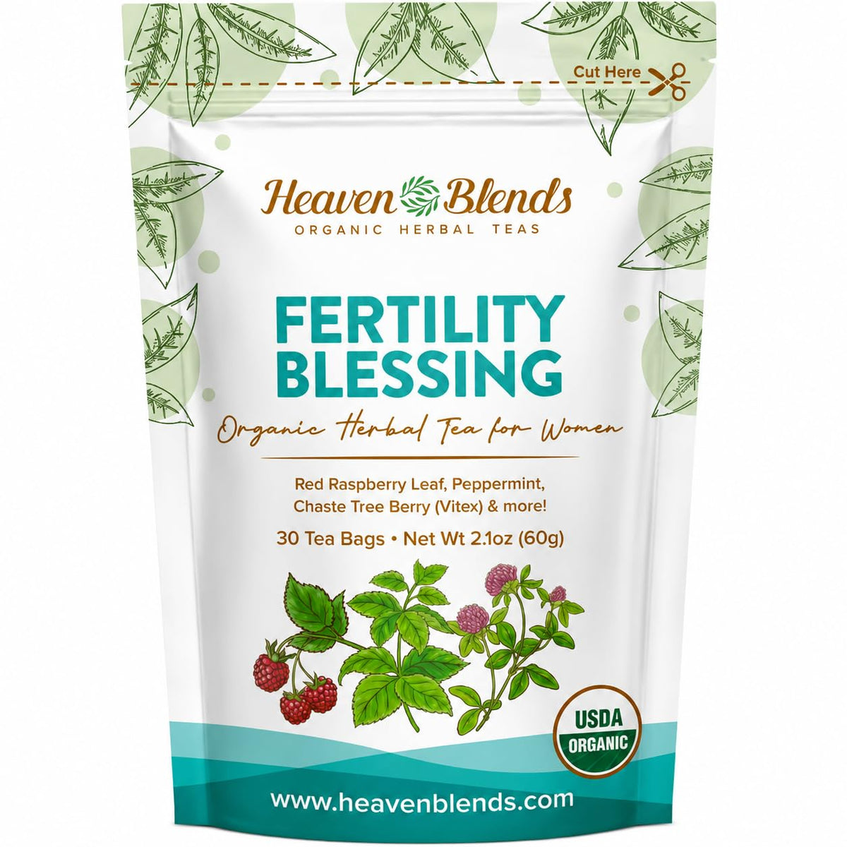 Heaven Blends fertility blessing tea sachets