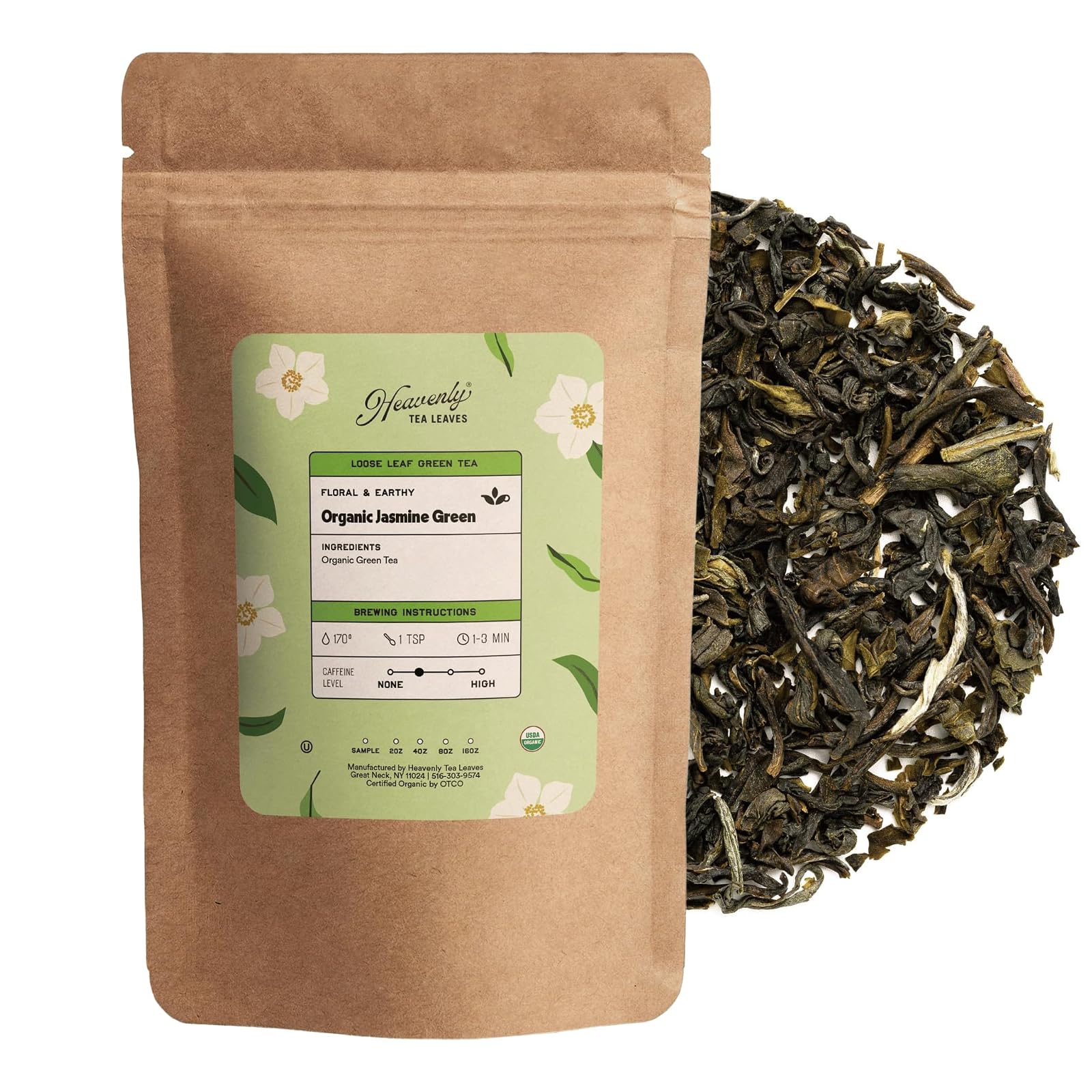 Heavenly Tea Leaves organic jasmine green tea