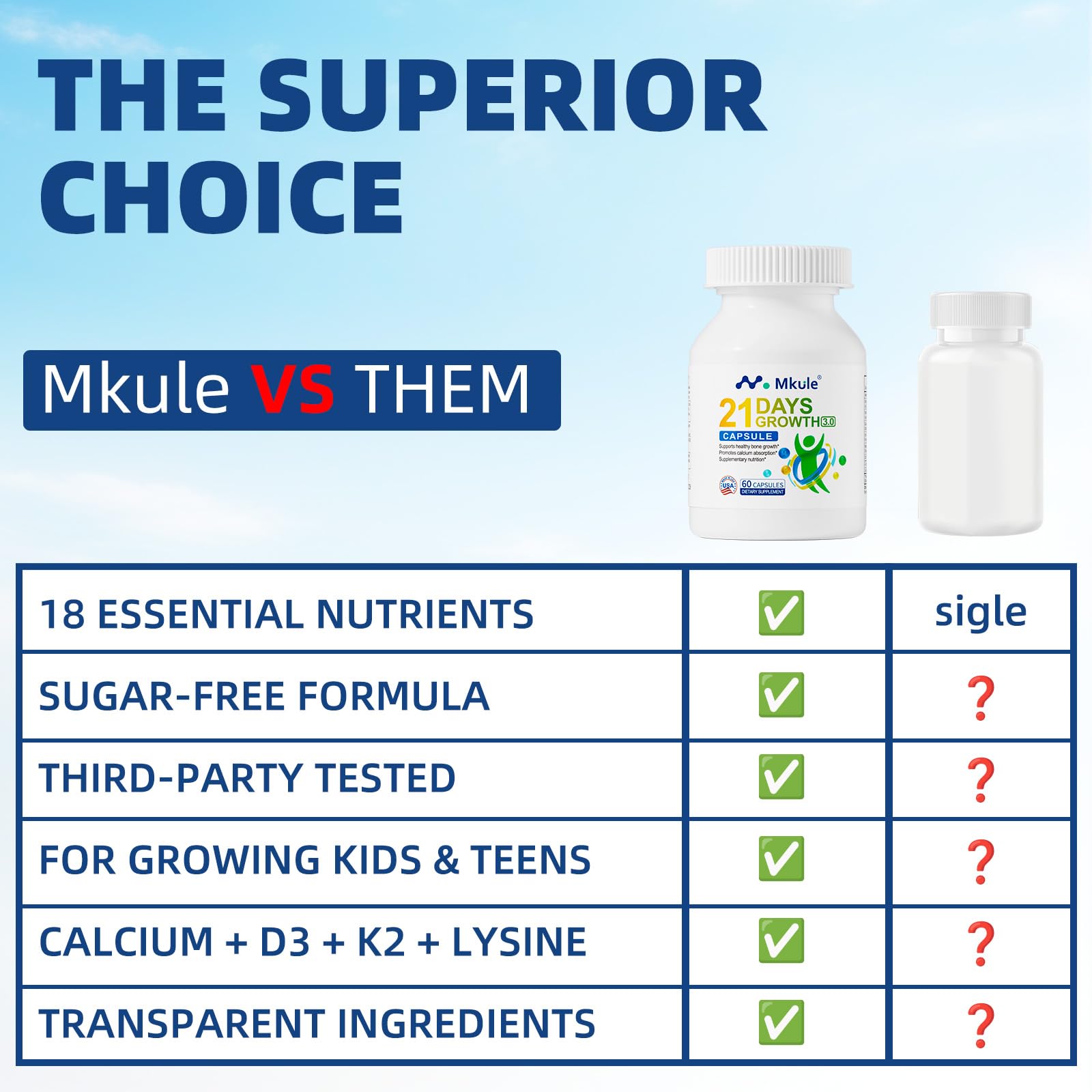 Height enhancement dietary supplement