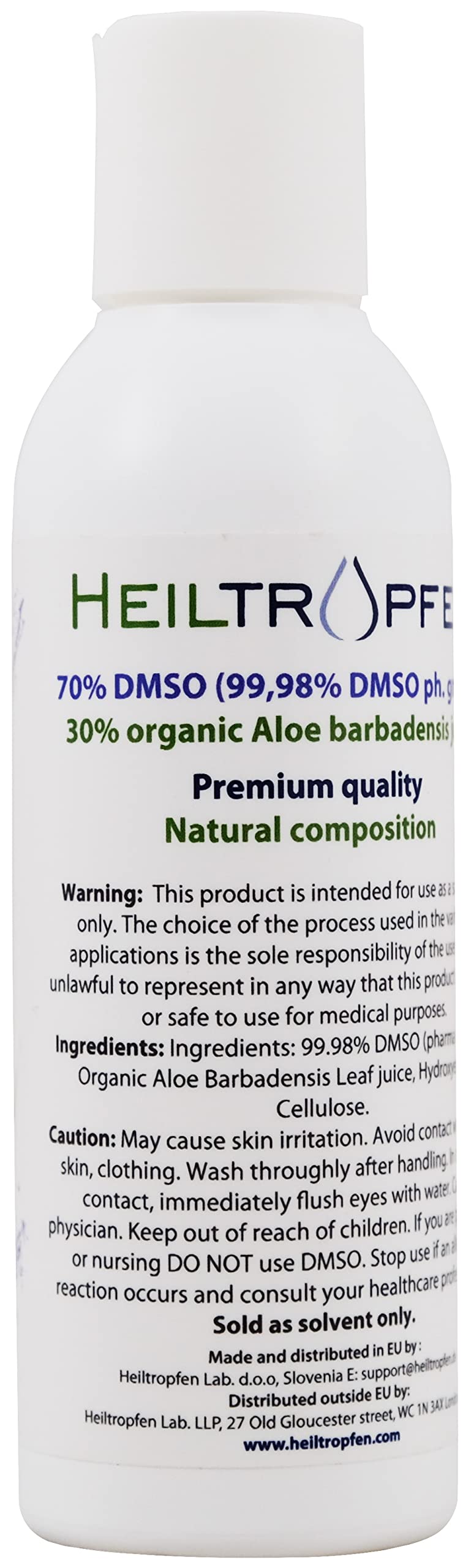 Heiltropfen DMSO gel for skin hydration