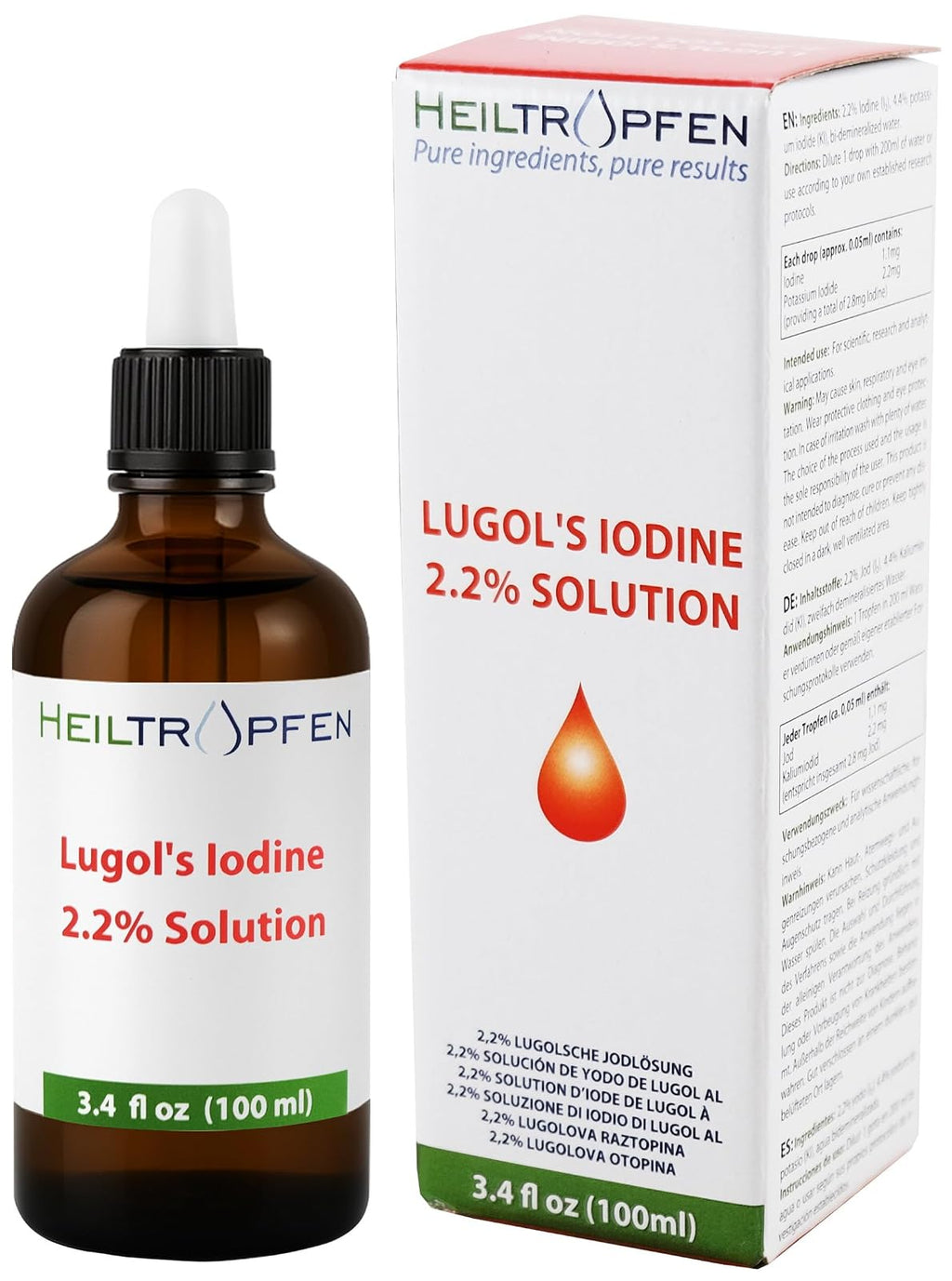 Heiltropfen iodine drops for energy