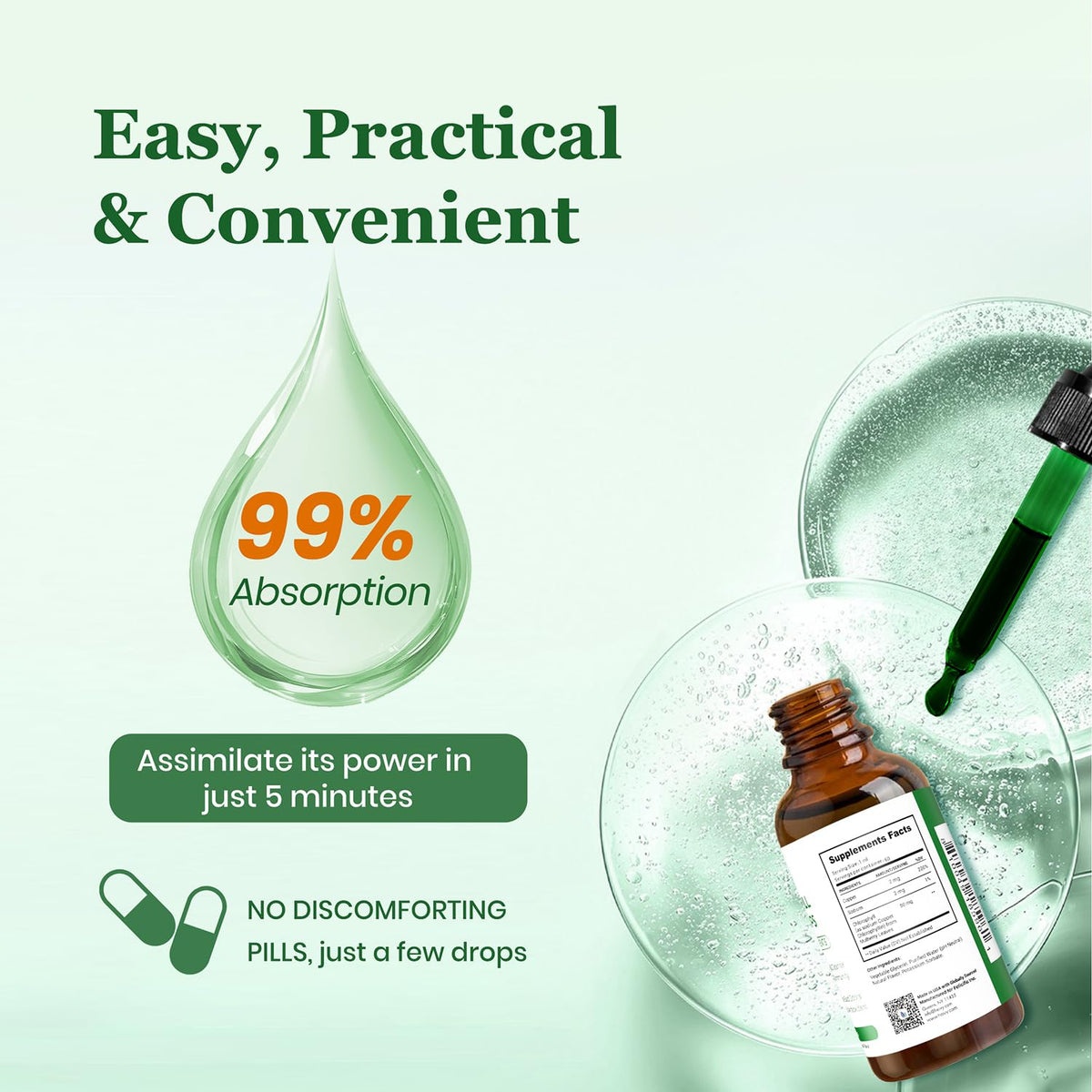 Heivy chlorophyll for skin health