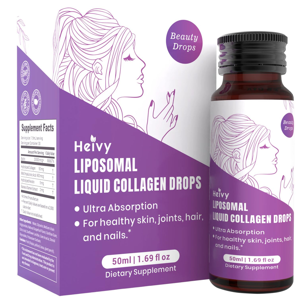 Heivy liquid collagen for skin health