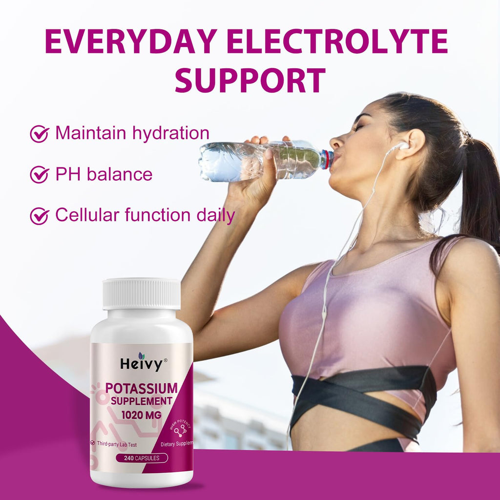 Heivy potassium for electrolyte balance