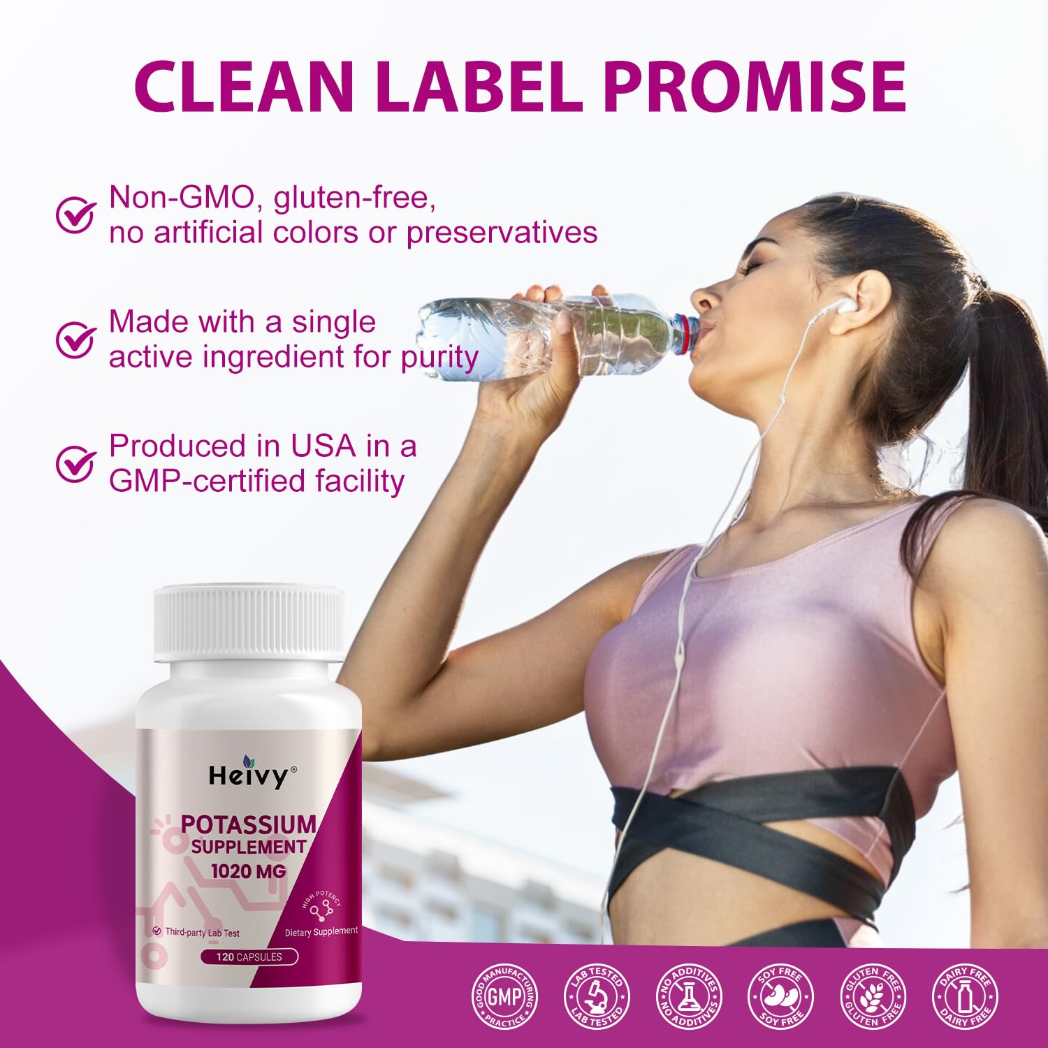 Heivy potassium supports heart function