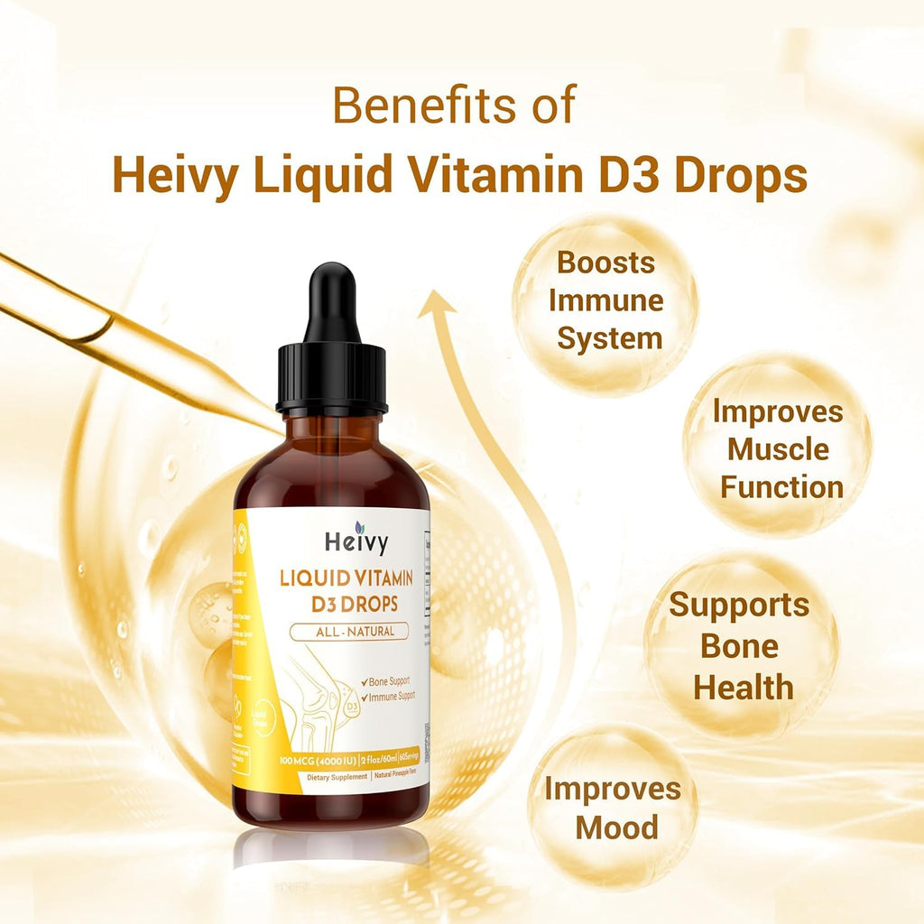 Heivy Vitamin D3 liquid drops