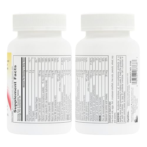 Hema-Plex iron chewables for energy