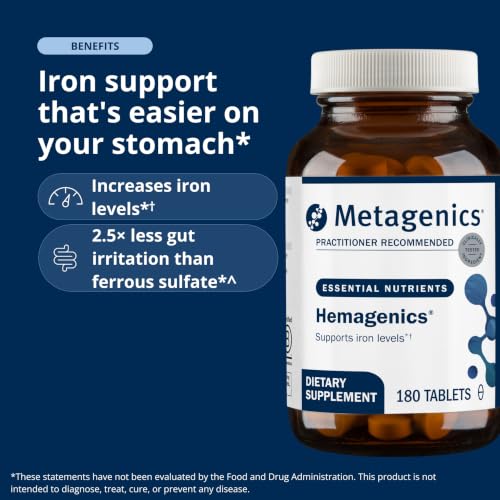 Hemagenics iron tablets for energy
