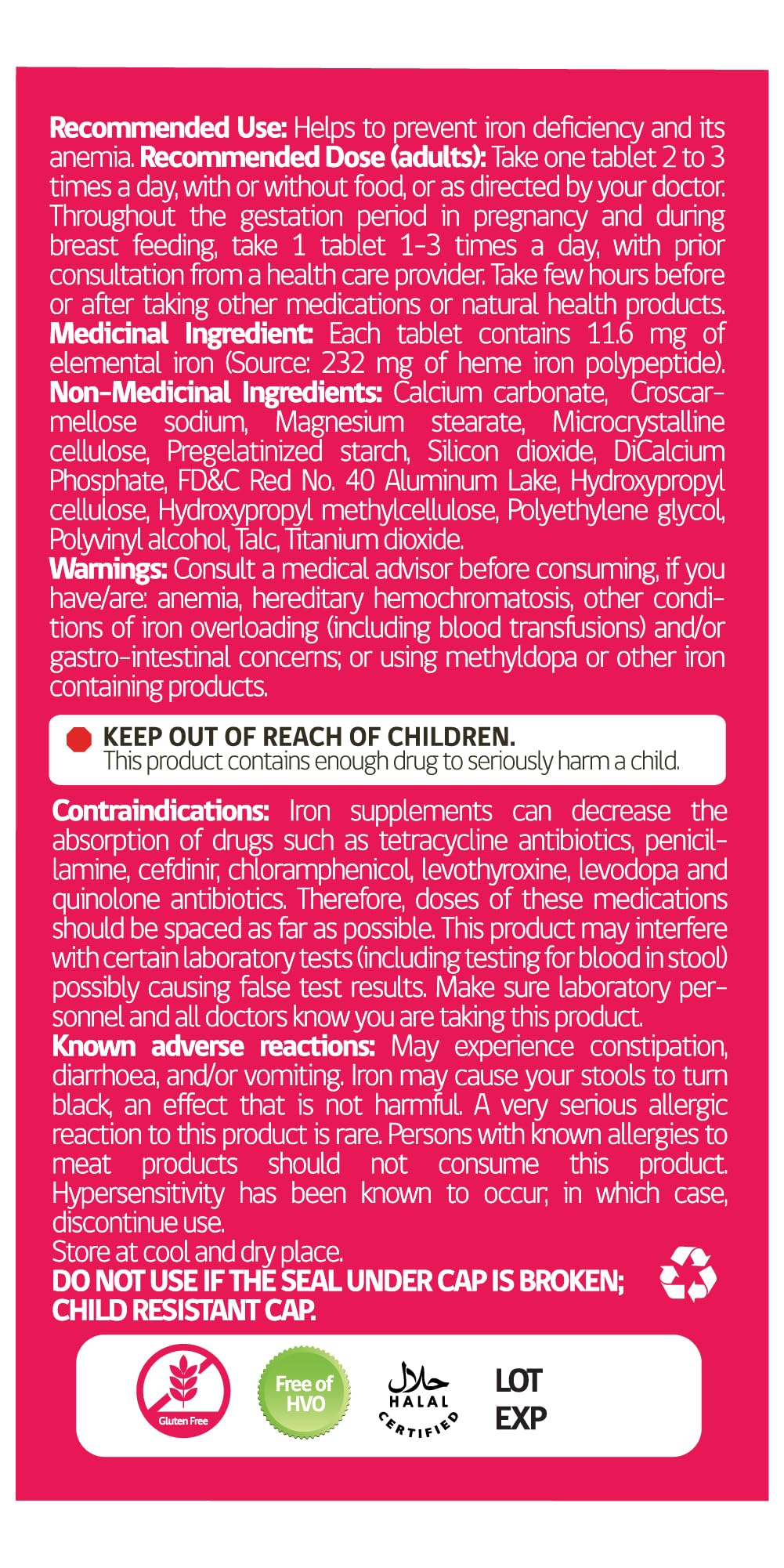 Hemeboost iron for overall wellbeing