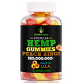 Hemp Gummies peach rings multivitamins