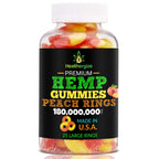 Hemp Gummies peach rings multivitamins
