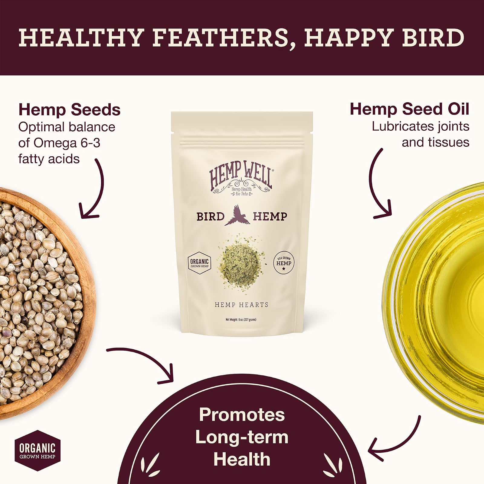 hemp hearts rich in omega fatty acids