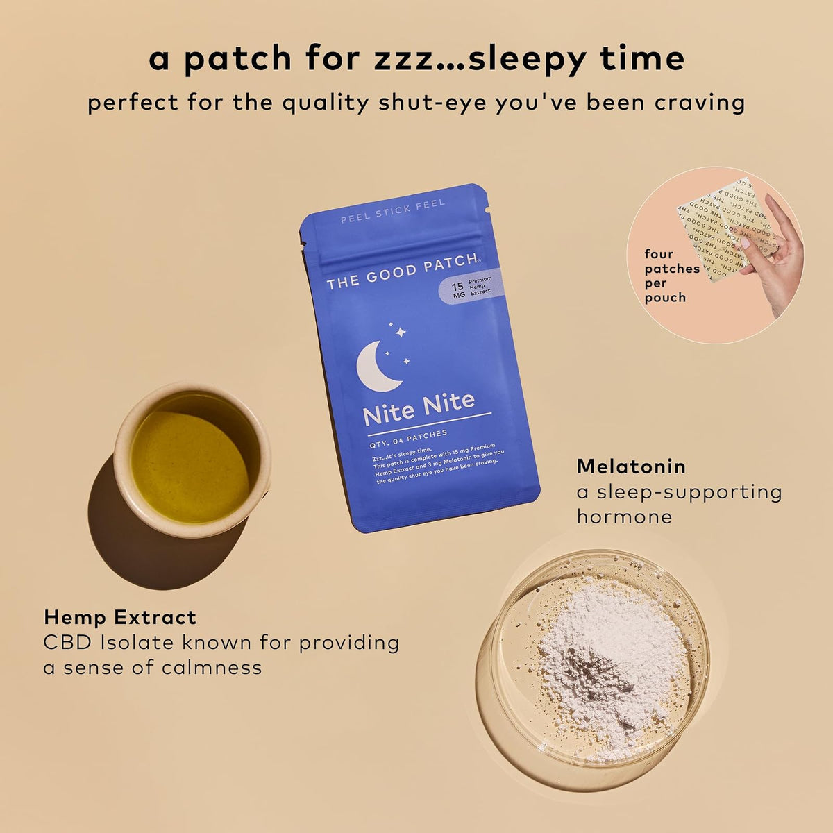 Hemp melatonin for restful sleep
